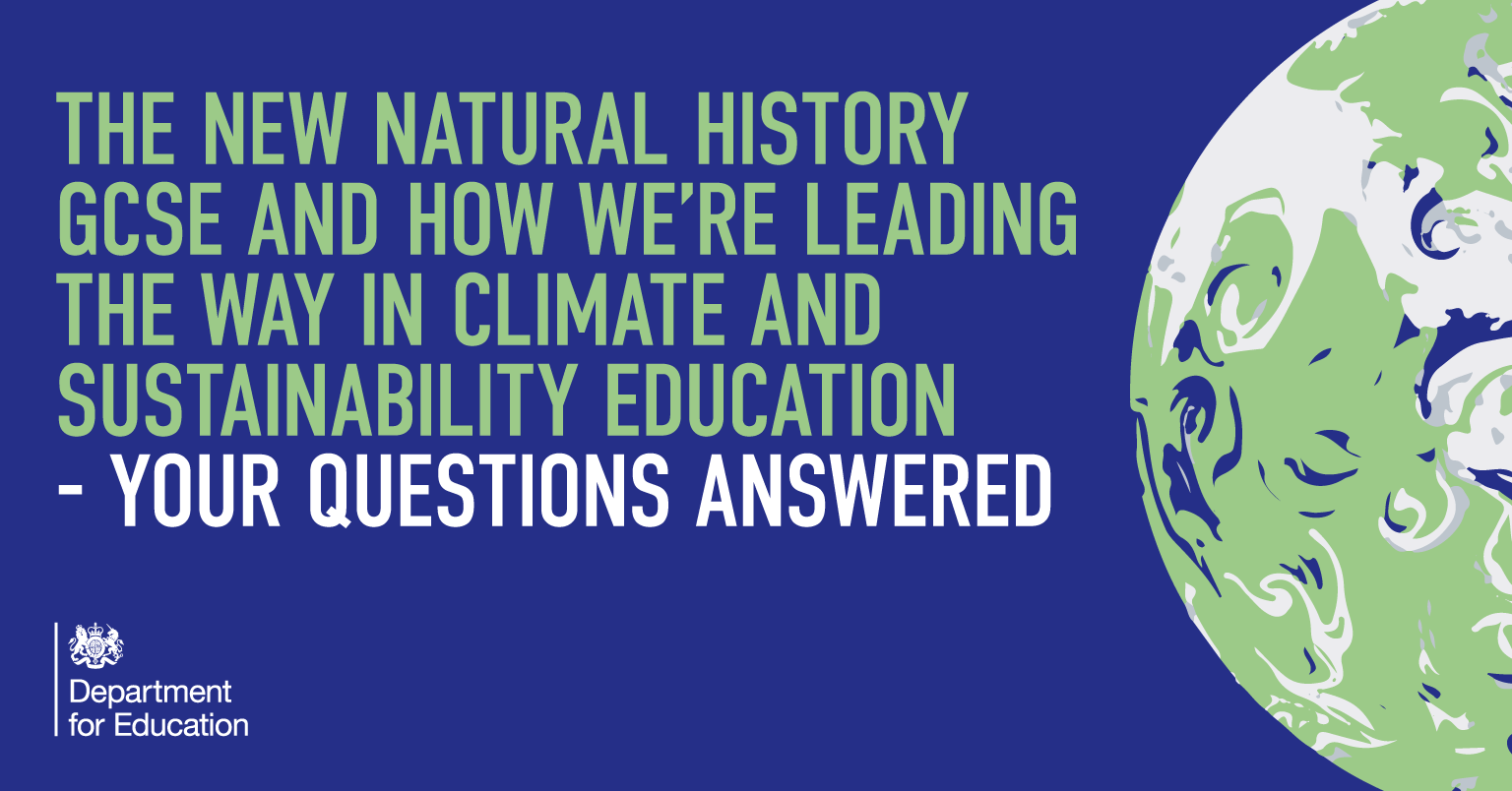 The new Natural History GCSE and how we’re leading the way in climate ...